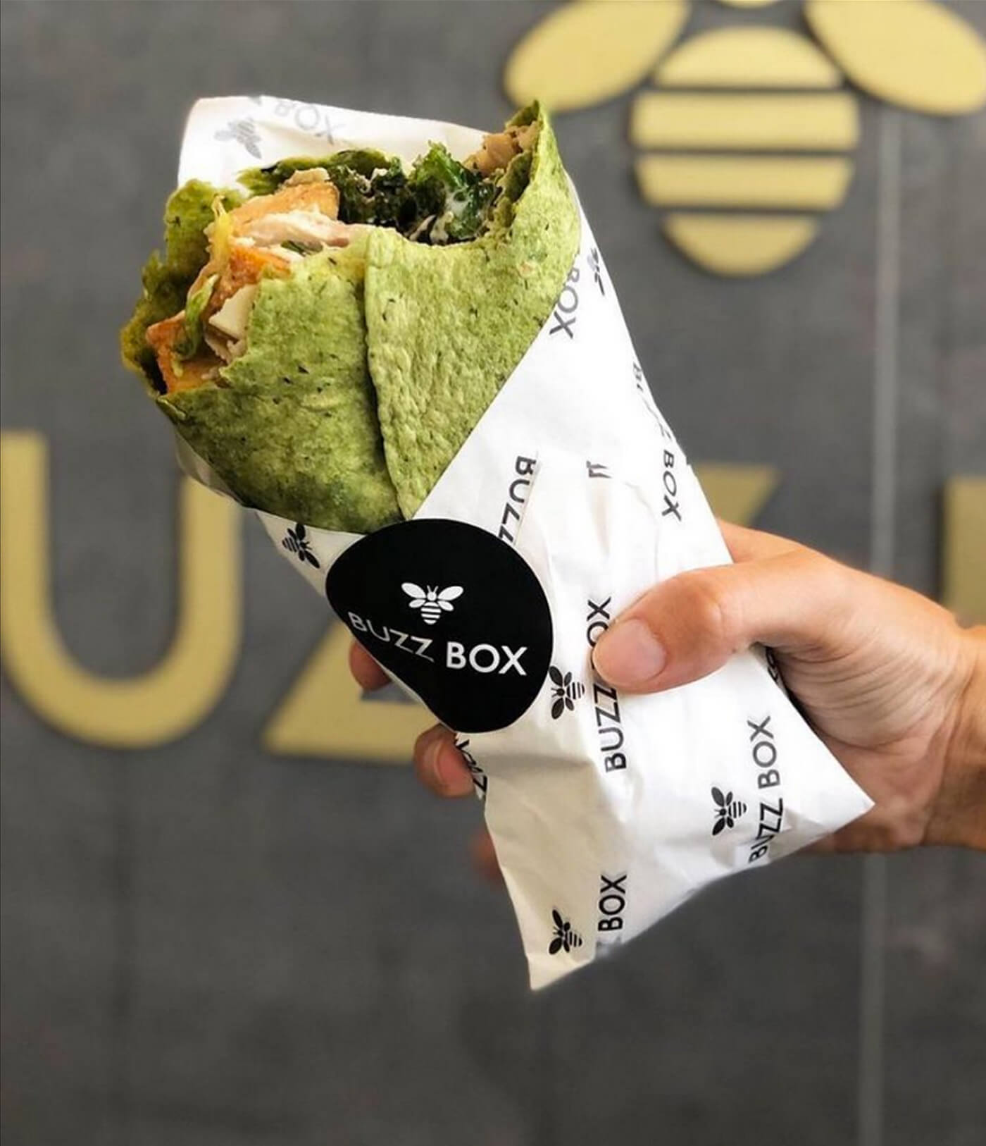 BUZZ BOX HEALTH BAR - Custom Printed Greaseproof Paper - PackGenie