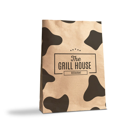 Printed Grab Bags - SOS Block Bottom Bags - PackGenie