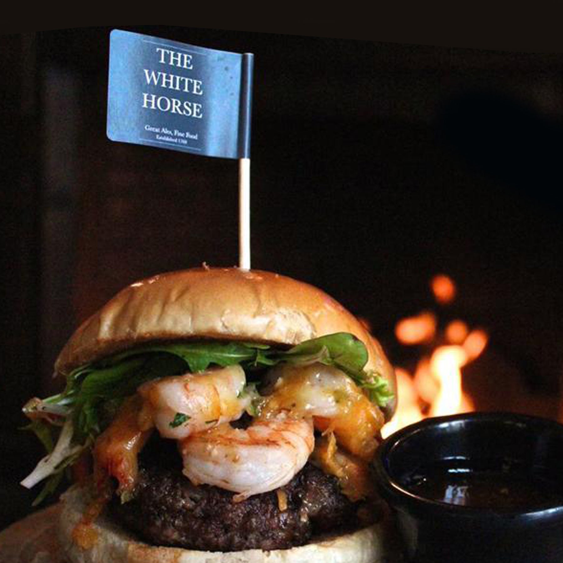 Custom Printed Burger Flags - PackGenie