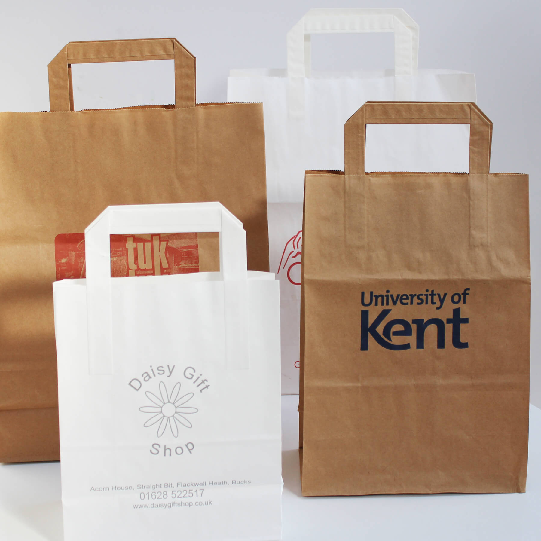 Economy Paper Carriers 70gsm (1 Colour Print) - PackGenie