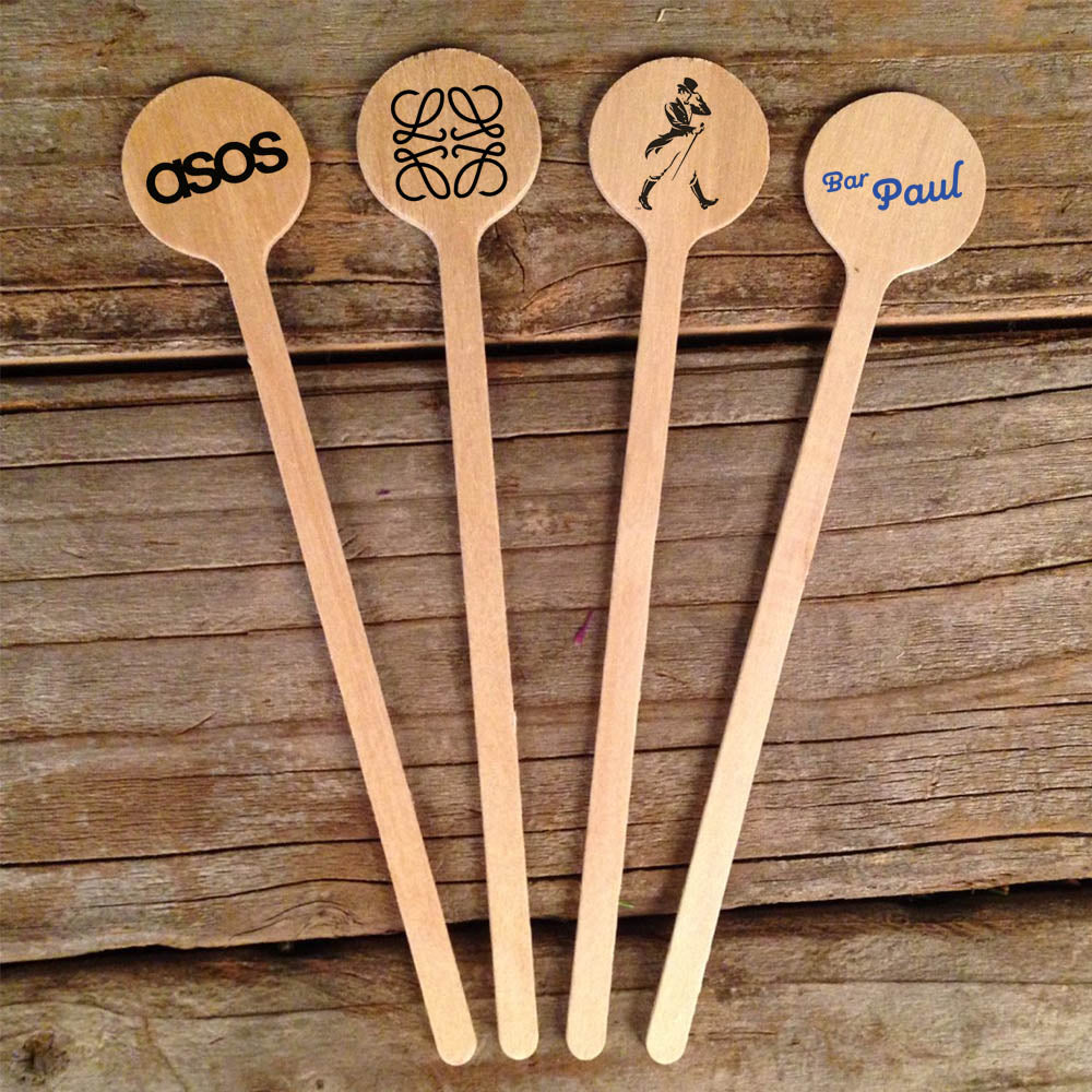Personalised Wooden Cocktail Stirrers - PackGenie