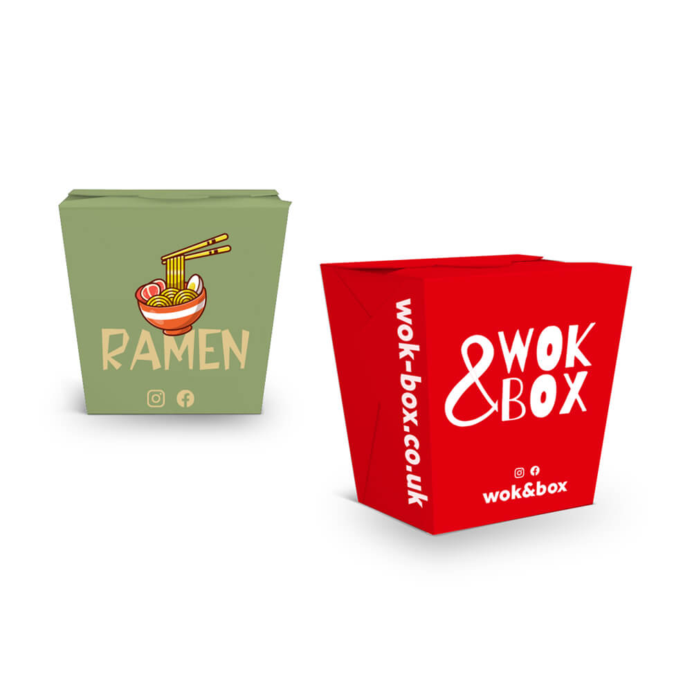 Large Printed Noodle Boxes No32 - PackGenie