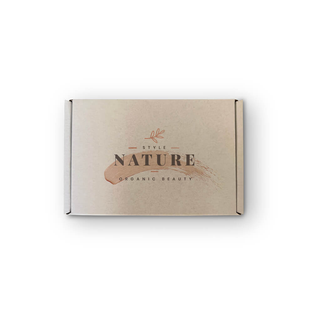 Personalised Letterbox Boxes 160mm x 110mm x 20mm White / Brown – PackGenie