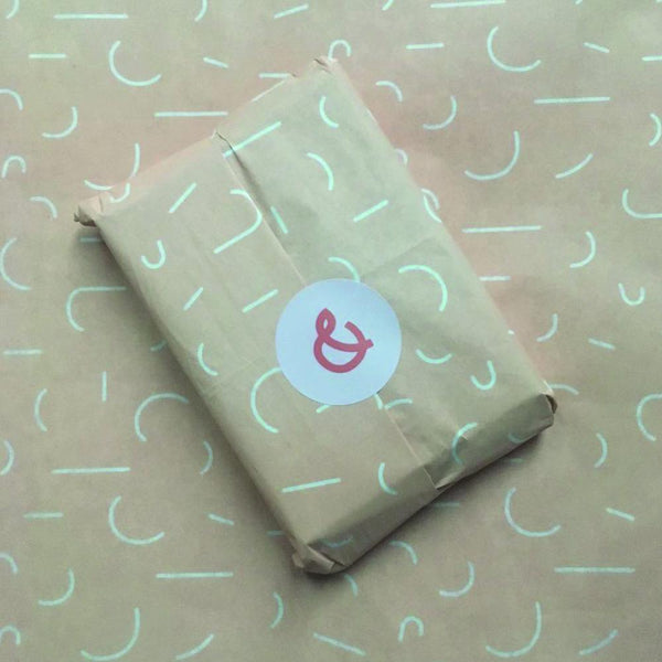 Printed Tissue Paper (50x75cm) In your choice of paper colour - PackGenie