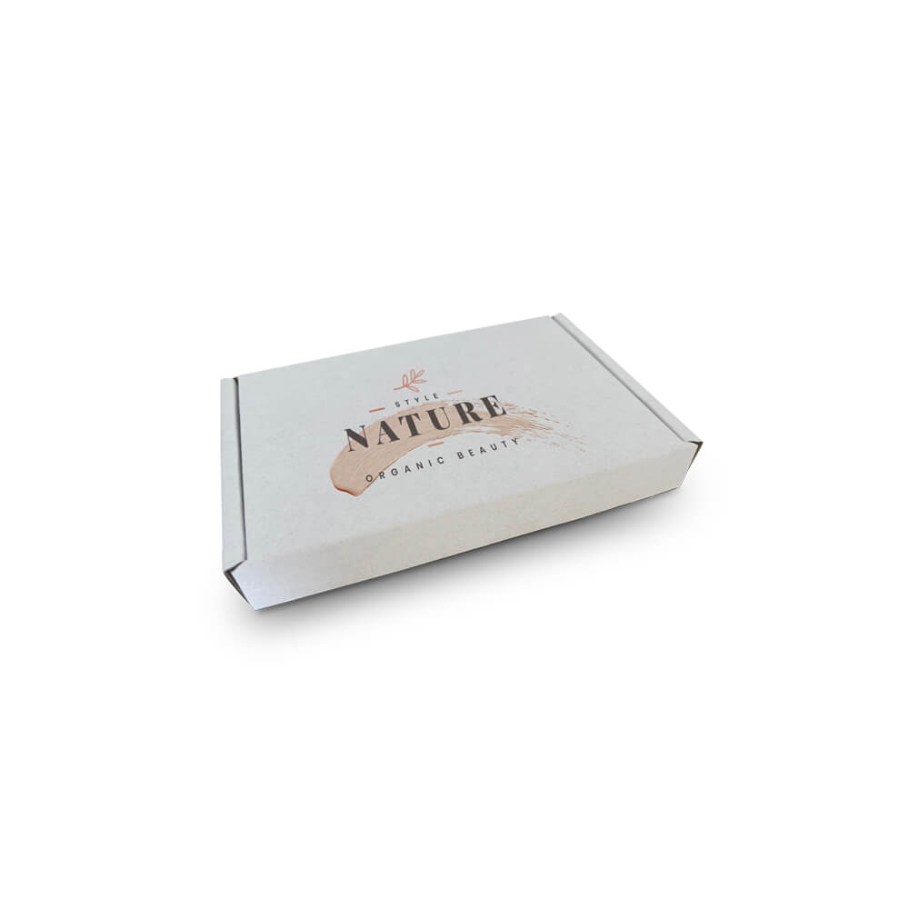 Personalised Letterbox Boxes 160mm x 110mm x 20mm White / Brown - PackGenie
