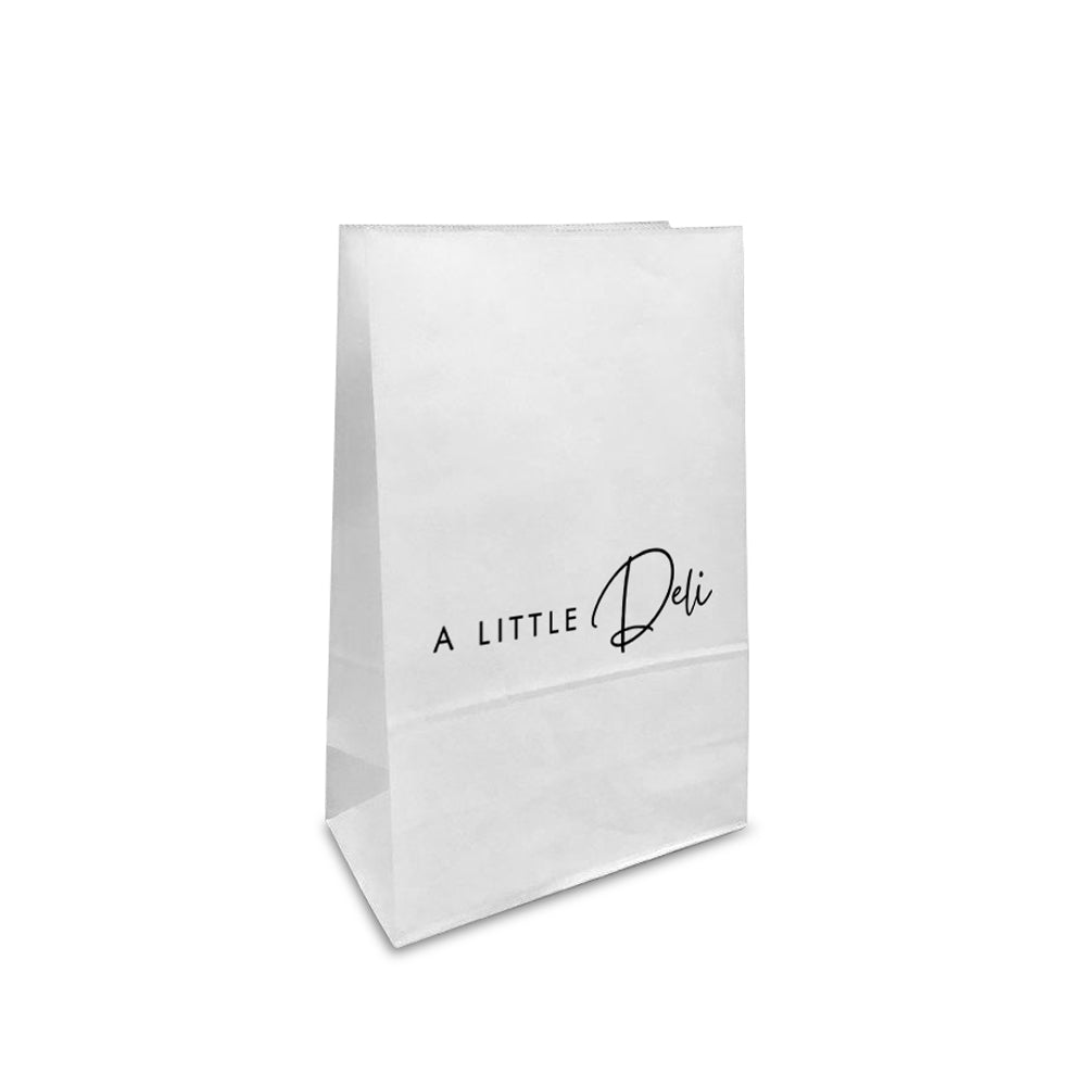 SOS Block Bottom Grab Bags - Digital Print 215 x 115 x 250mm - White K ...