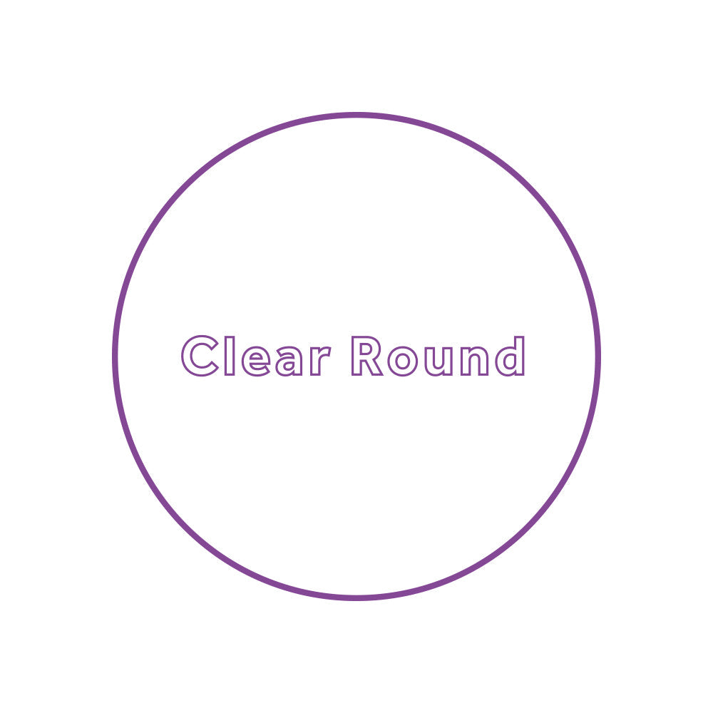 37mm Round - Clear Waterproof Vinyl Printed Stickers / Labels - PackGenie