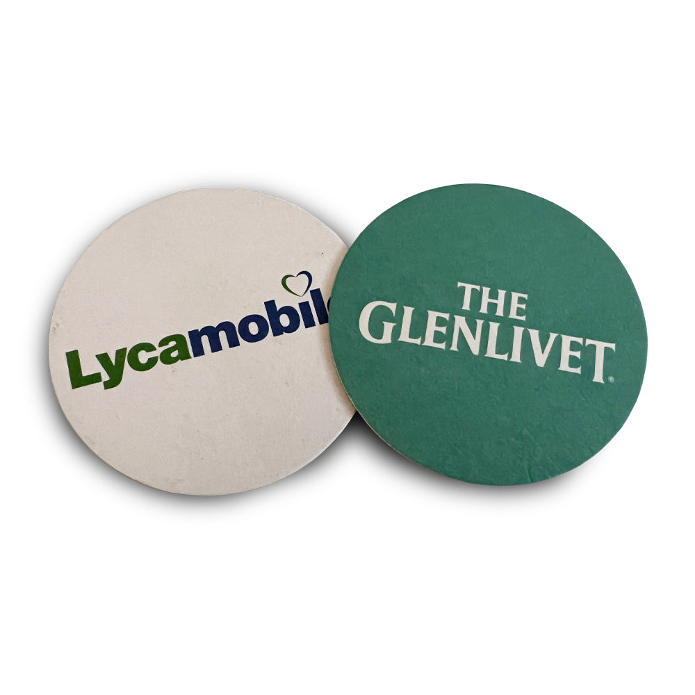 Custom Beer Mats & Coasters 94mm Round or Square – PackGenie