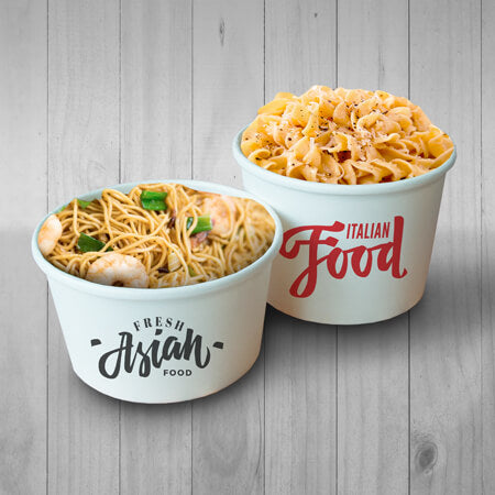 Printed Food Container - 1 Colour Screen Print - PackGenie